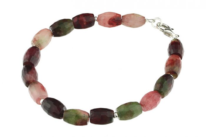 Bratara din turmalina curcubeu si argint | Magazin online de bijuterii
