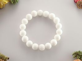 Bratara elastica din jad alb | Magazin online de bijuterii