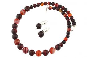 Set de bijuterii format din agat lace albastru | Magazin online de ...